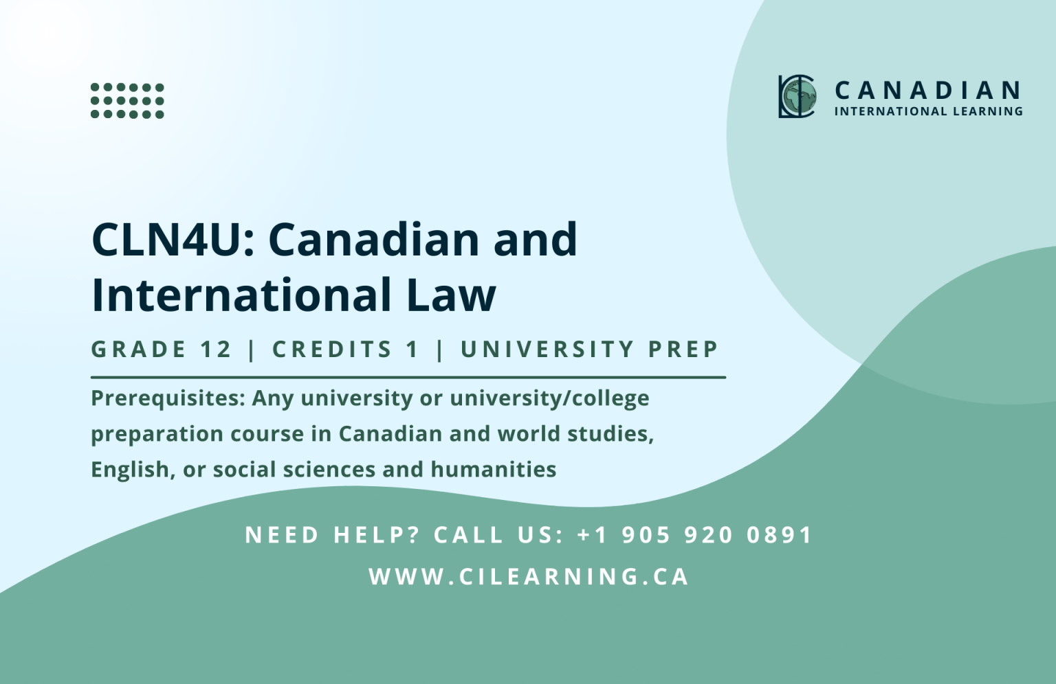 CLN4U: Canadian and International Law – Canadian International Learning