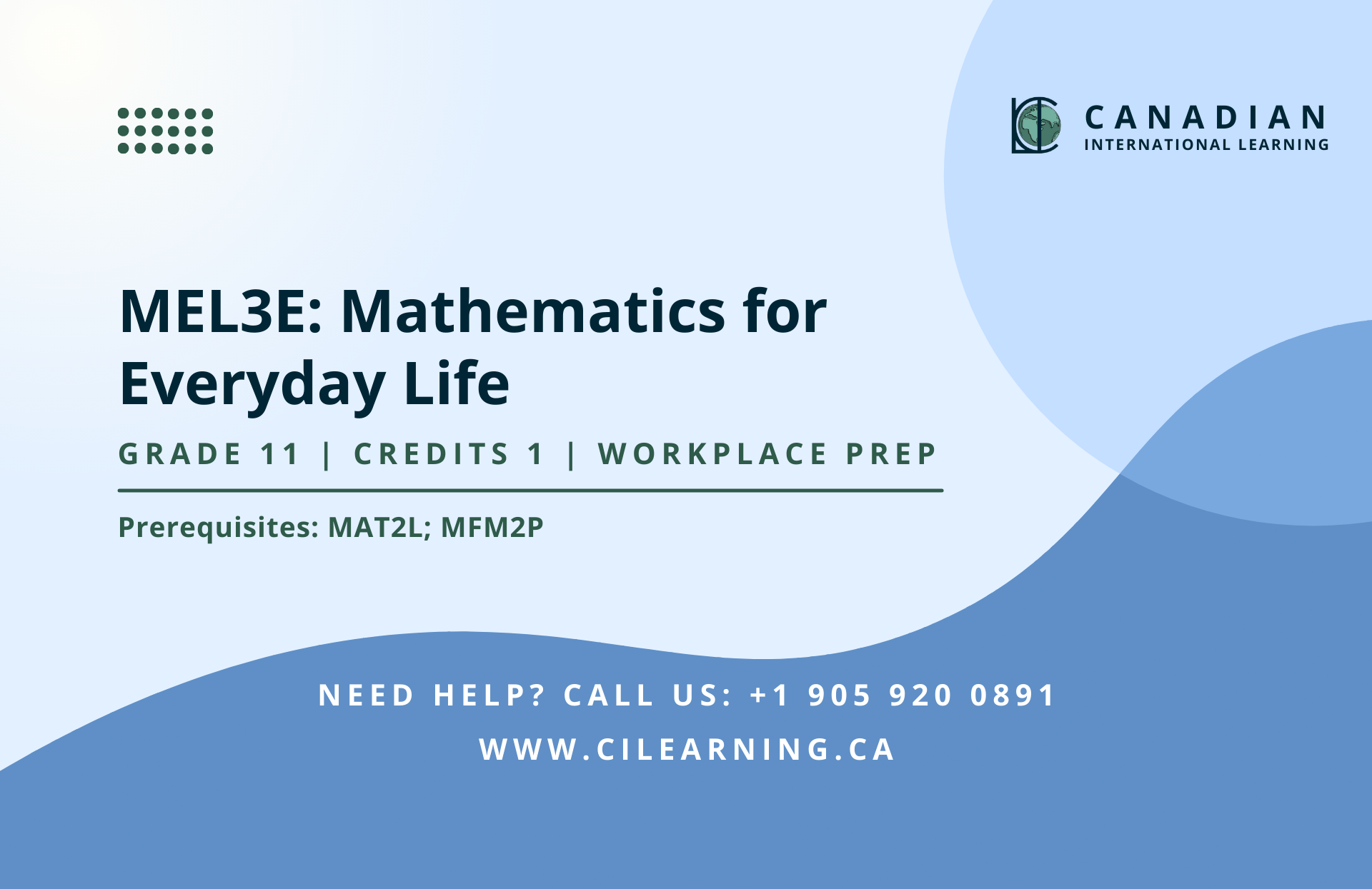 MEL3E – Canadian International Learning